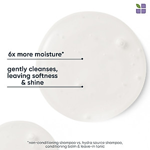 Biolage Hydra Source Shampoo - Softens & Adds Shine, For Dry Hair, Infused with Micro-Filtered Aloe Vera & Fermented Hyaluronic Acid, Vegan & Paraben-Free, 1.6 Fl Oz, Packaging May Vary