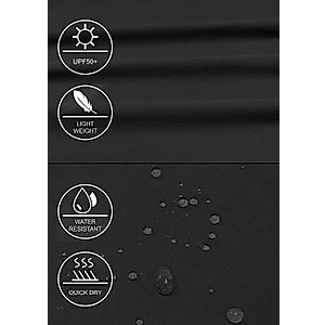 GymBrave Women's Hiking Cargo Pants Quick Dry Outdoor Camping Capris Water Resistant UPF 50 with Zipper Pockets Black