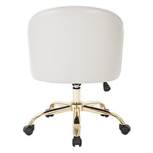 OSP Home Furnishings Layton Office Chair, Cream