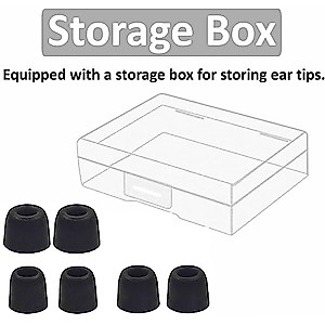 BLLQ Replacement Memory Foam Tips Foam Sleeves Earbuds for Shure SE215 Shure SE112 Shure SE315 Shure SE425 SE530 SE535 & Klipsch Westone Earphones, [Noise Cancelling] 6PCS 3Pairs S/M/L [for SHURE]