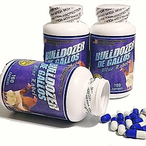 Made in The U.S.A. Fresh Bottles of BULLDOZER DE GALLOS (Blue) Manufactured Date Sept 08,2022. Good Till January 2026
