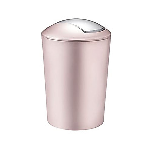 Trash Can 10L Light Luxury Shake Lid Plastic Trash Can with Garbage Bag Storage Box Modern Fashion Trash Can for Kitchen Bathroom Trash Can Wastebasket