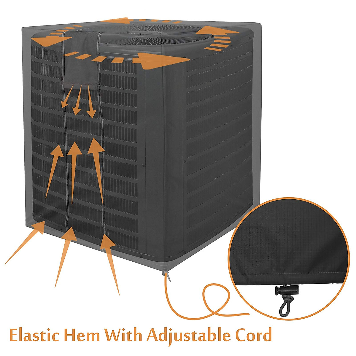 Foozet Central Air Conditioner Covers for Outside Units 26x26x32