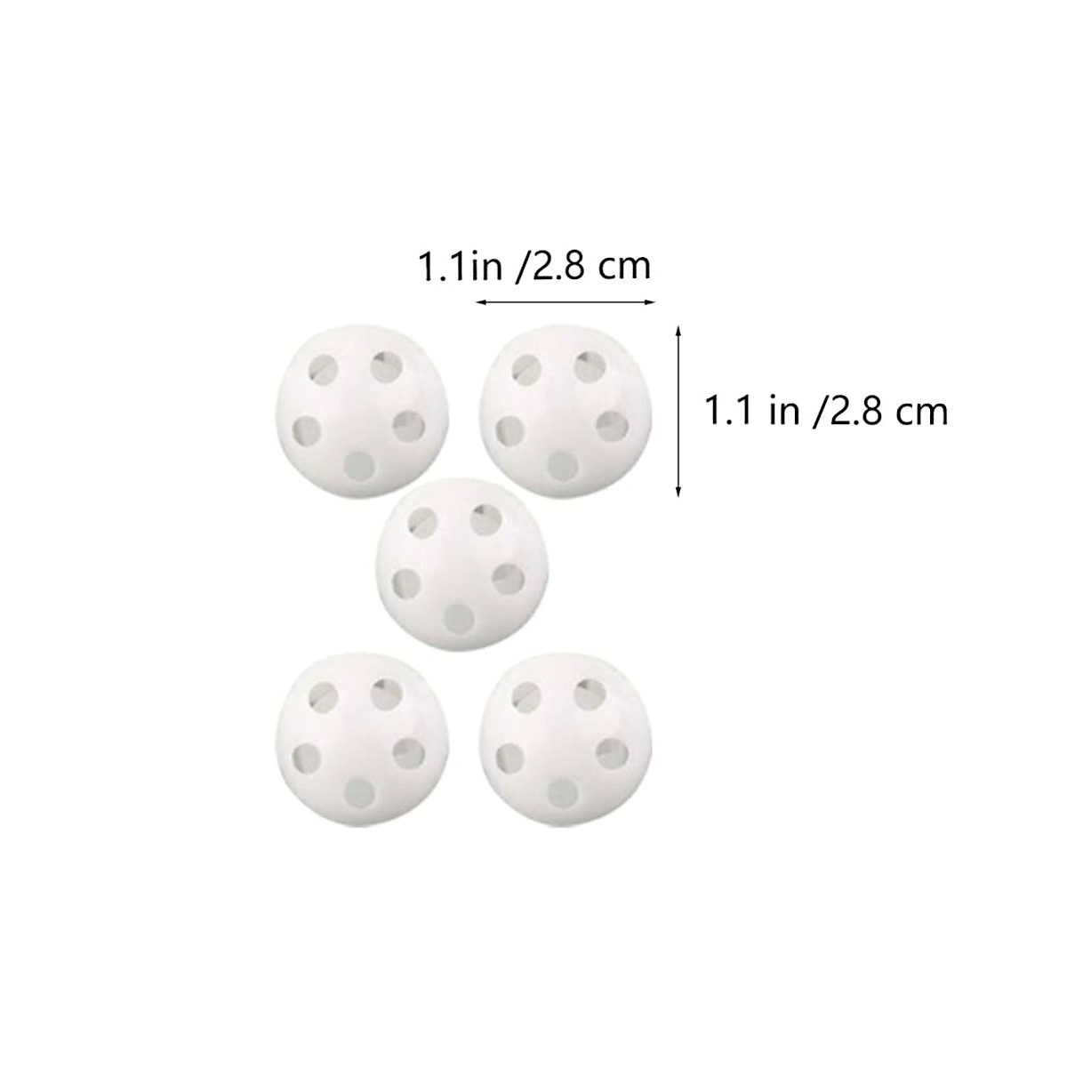 50PCS Rattle Balls Rattle Box Repair Toy Globe Noise Maker Insert Squeaker Baby Wrist Rattles Foot Rattles Toy for Babies for Pet Dog Toys Without Squeakers Toy Wrist Rattles Animal Puppet Doll 28MM