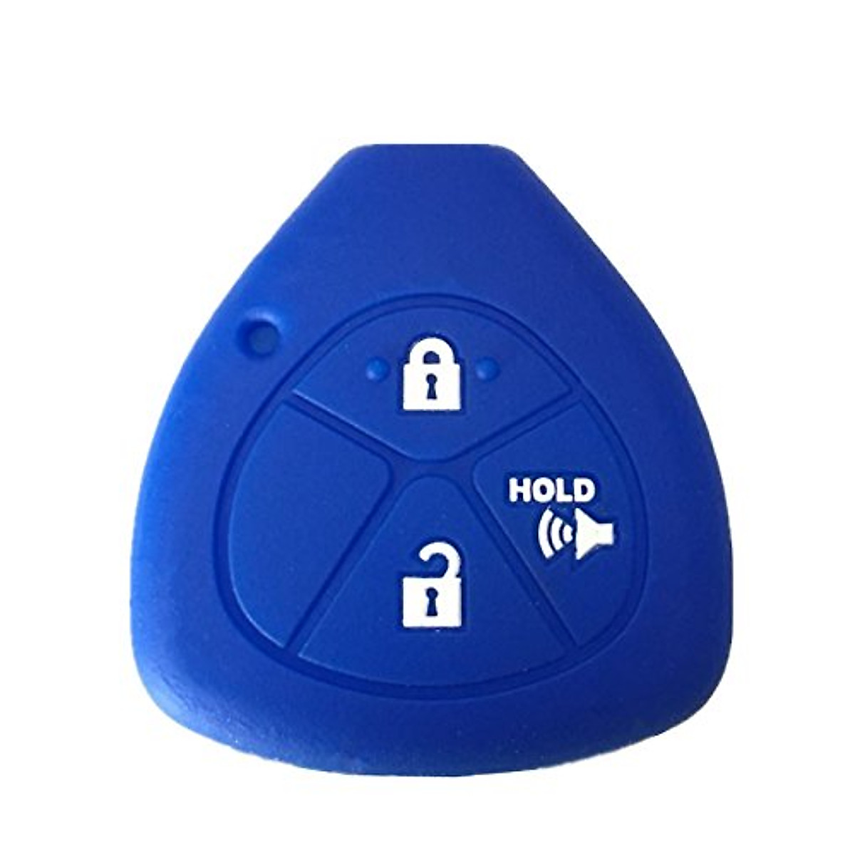 Rpkey Silicone Keyless Entry Remote Control Key Fob Cover Case protector Replacement Fit For Toyota 4Runner Corolla Matrix RAV4 Venza Yaris Pontiac Vibe Scion iQ tC xB xD HYQ12BBY MOZB41TG (Blue)