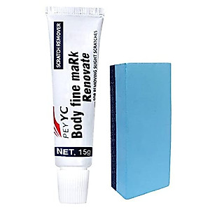 Saterkali Paint Scratch Remover Heat Resistant Paint Care Safe Car Polish Scratch Remover Compatible with Automobile White