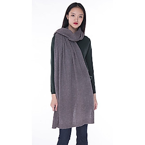 cashmere 4 U 100% Pure Cashmere Wrap Shawl- Extra Large Stole Scarf for Woman