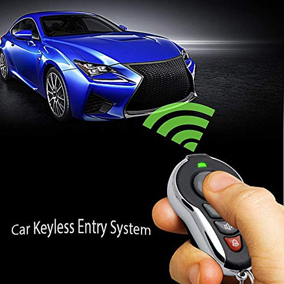 Car Remote Central Lock MASO Car Door Lock Keyless Entry System Kit with 2 Remote Controllers Universal for 12V Vehicle