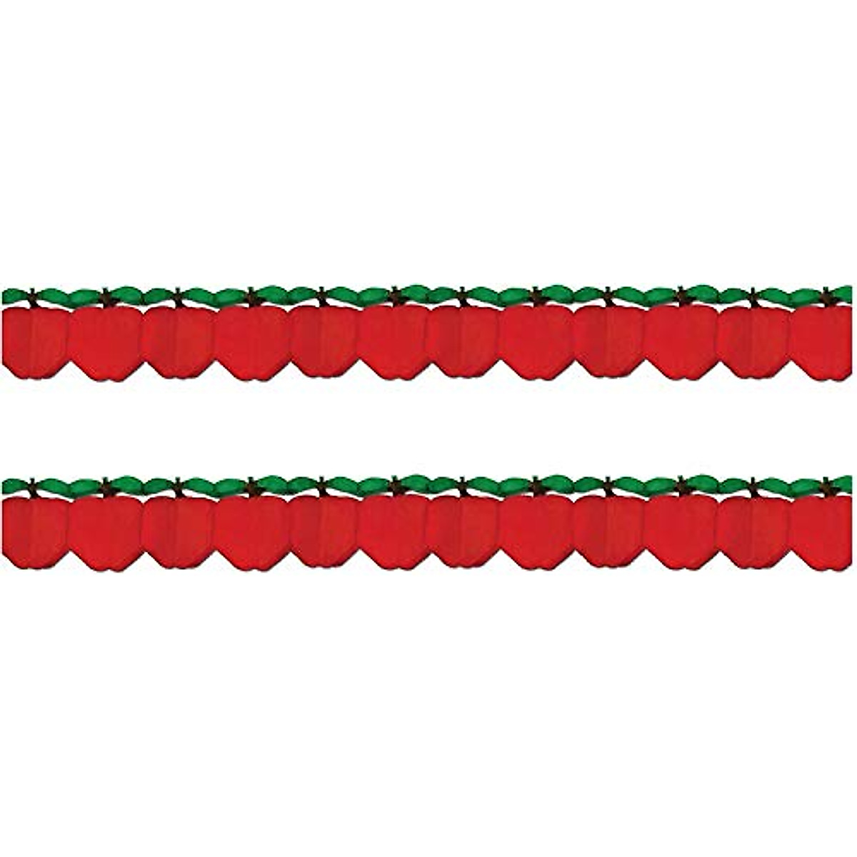 Tissue Apple Garland Party Accessory (1 count) (1/Pkg)