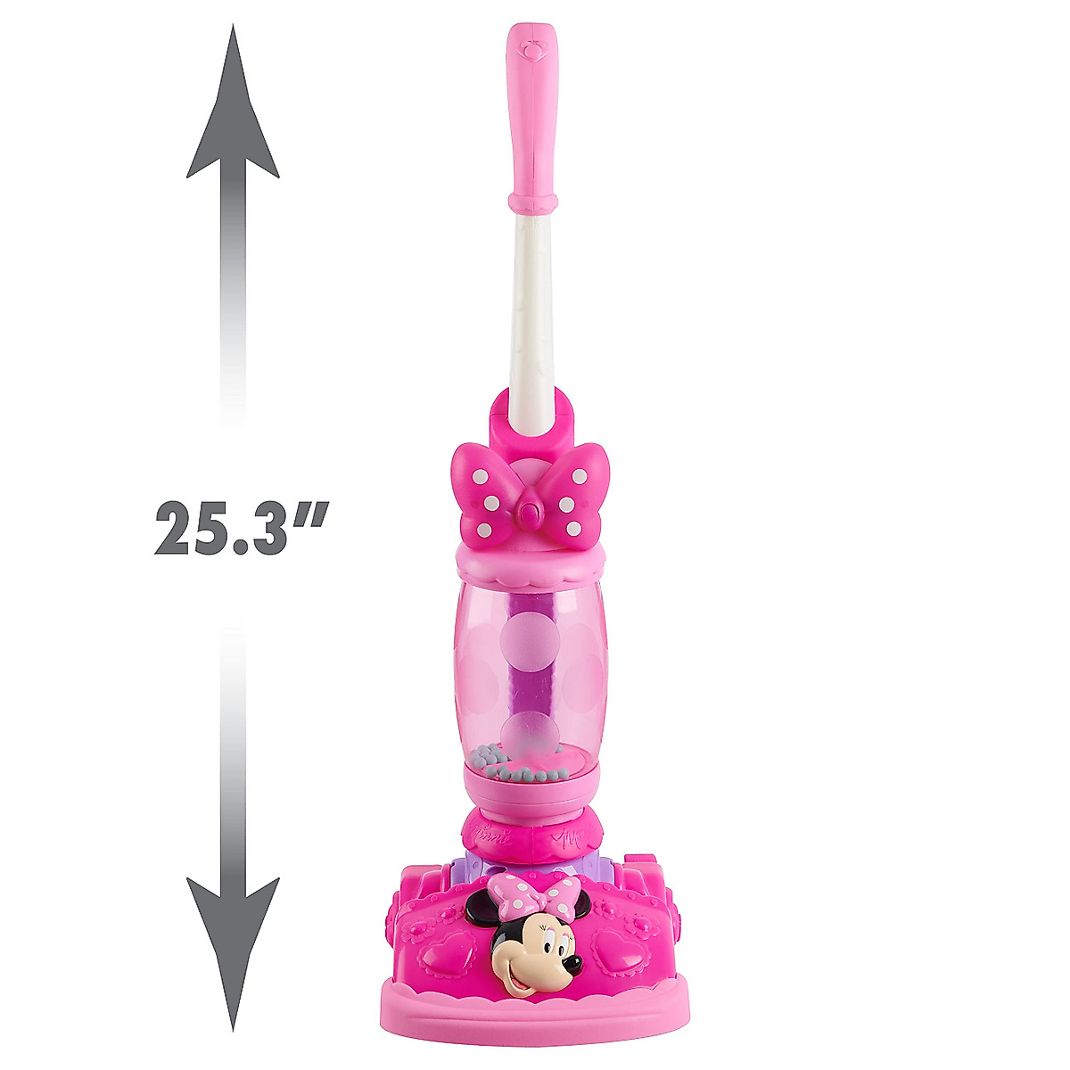 Disney Junior Minnie Mouse Twinkle Bows Play Vacuum with Lights and Realistic Sounds, Kids Toys for Ages 3 Up by Just Play