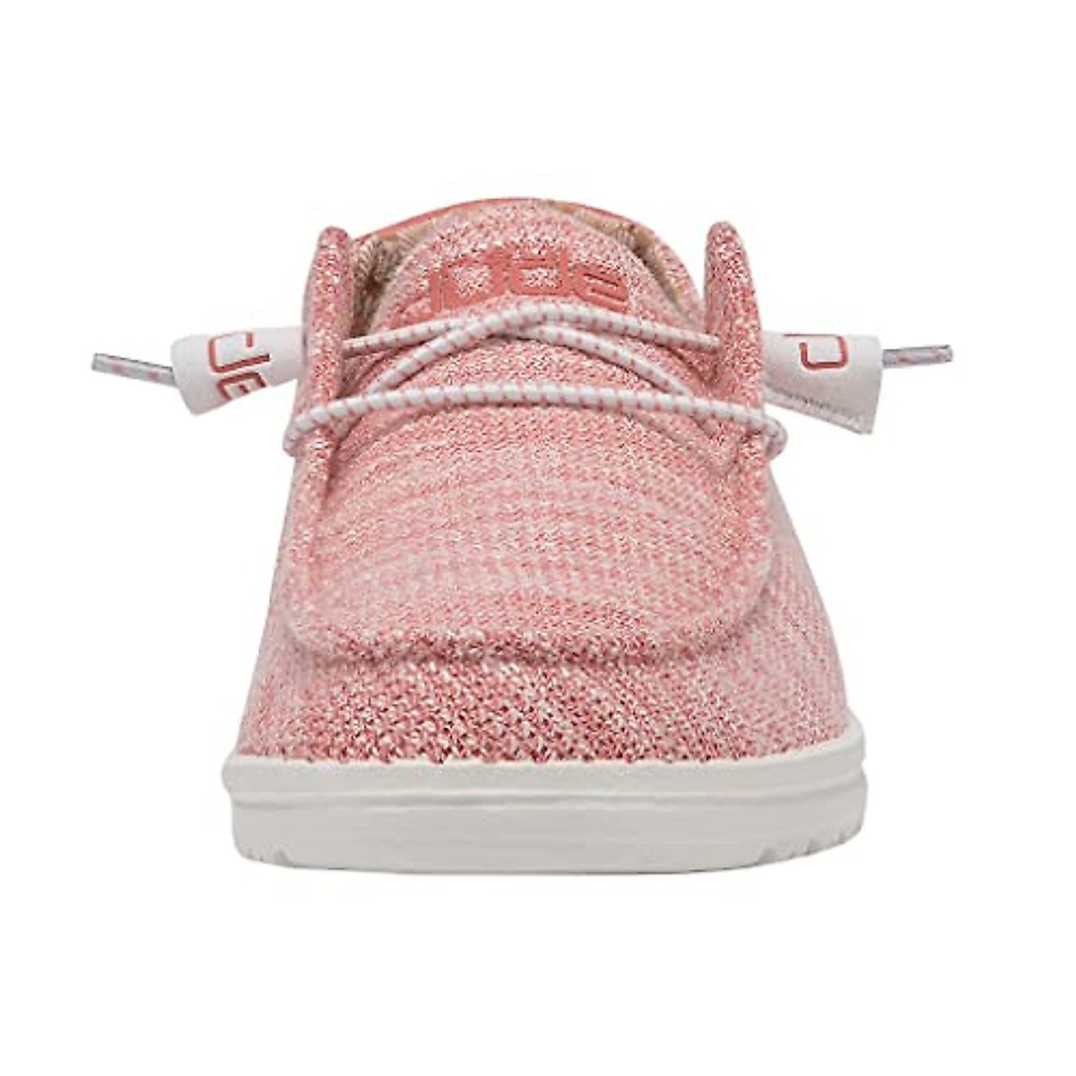 Hey Dude Women's Wendy Stretch Coral Pearl Size 6 | Women’s Shoes | Women’s Lace Up Loafers | Comfortable & Light-Weight