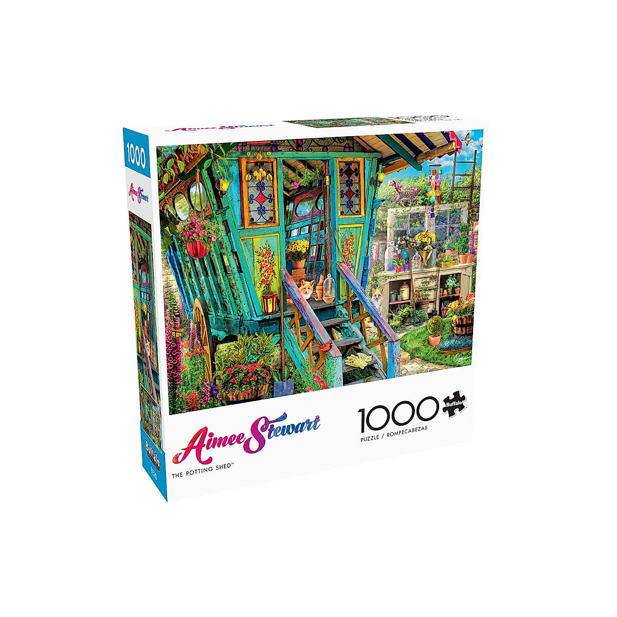 Buffalo Games - Aimee Stewart - The Potting Shed - 1000 Piece Jigsaw Puzzle for Adults Challenging Puzzle Perfect for Game Nights - Finished Puzzle Size is 26.75 x 19.75