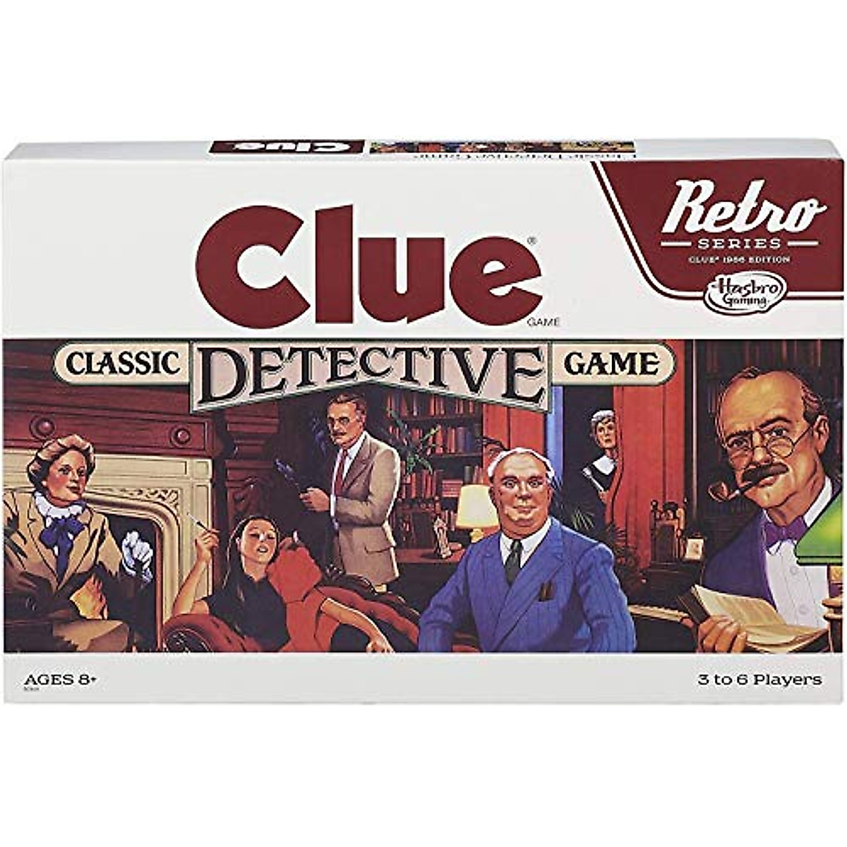 Hasbro Gaming Retro Series Clue 1986 Edition Board Game, Classic Mystery Games for Kids, Family Board Games for 3-6 Players, Family Games, Ages 8+