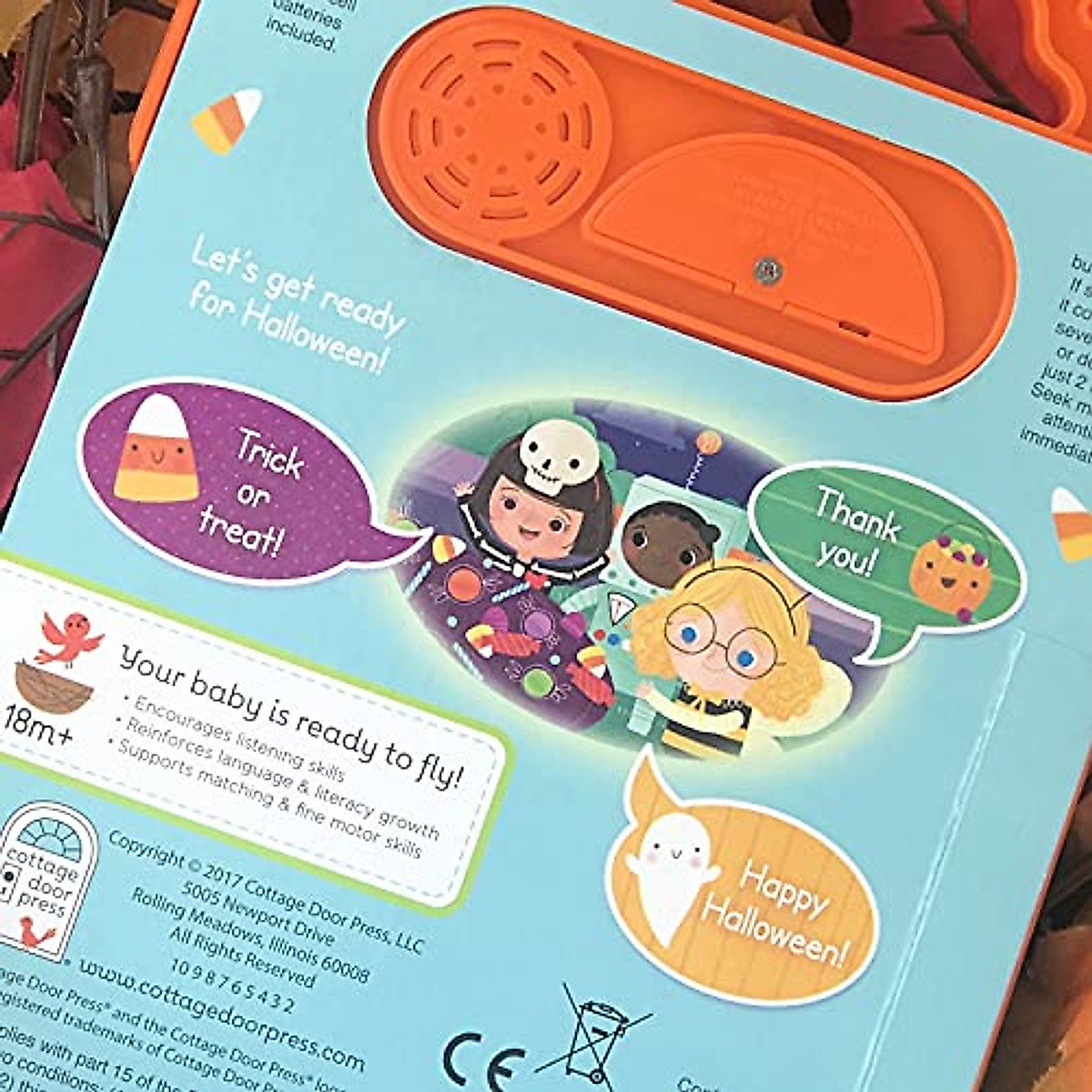 Trick Or Treat 3-Button Sound Halloween Board Book for Babies and Toddlers (Early Bird Sound Books)