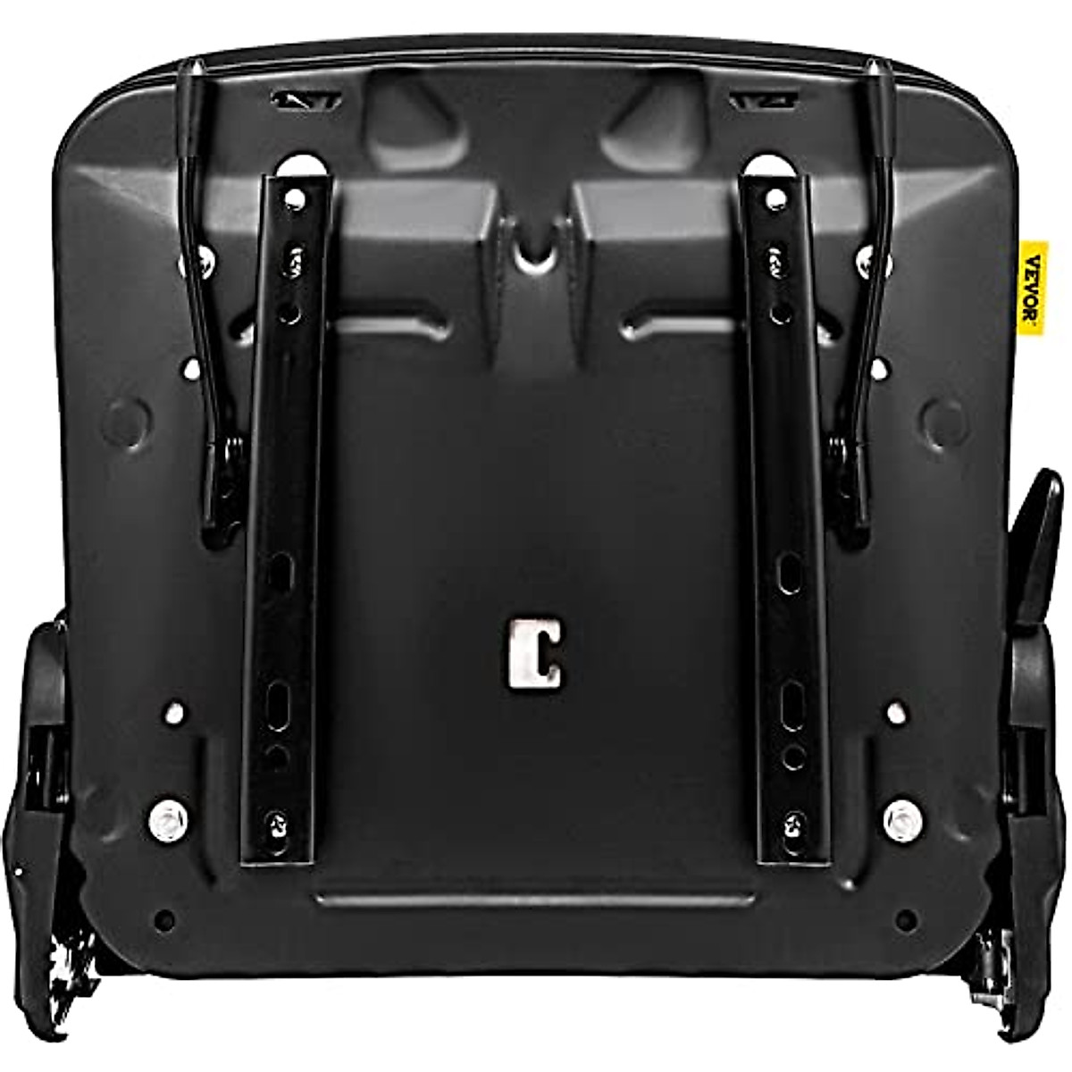 Bestauto Universal Adjustable Forklift Seat with Safety Belt, Full Suspension Seat Replacement for Heavy Mechanical Seat