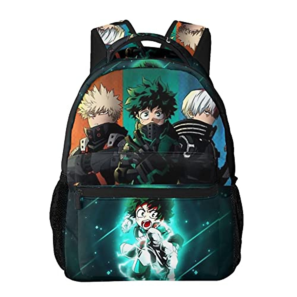 Zqiyhre My Hero Backpack Print Cartoon Waterproof Laptop Backpack Casual Travel Backpack for Teens