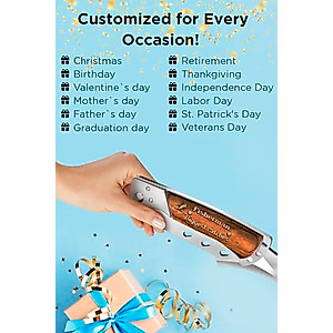 Personalized Gift for Men - Customized Pocket Knife - Custom Engraved Knives - Engraved Gifts for Dad Husband - Gift Idea for Birthday Christmas Valentine's Day Anniversary Stocking Stuffers 4172 PS