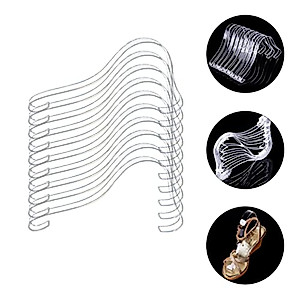 Holibanna Clear Sandals Clear Sandals 10pcs Acrylic Shoe Display Support Clear Sandal Shoes Shaper Rack Shoes Forms Inserts Stand for Shoe Store Retail Shop Home Storage Summer Sandals Summer Sandals