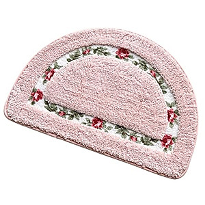 Nice Rose Flower Area Rugs Soft Non Slip Absorbent Bath Mat Bathroom Rugs Door Mat Kitchen Mat 15.74 x 23.62 Inch