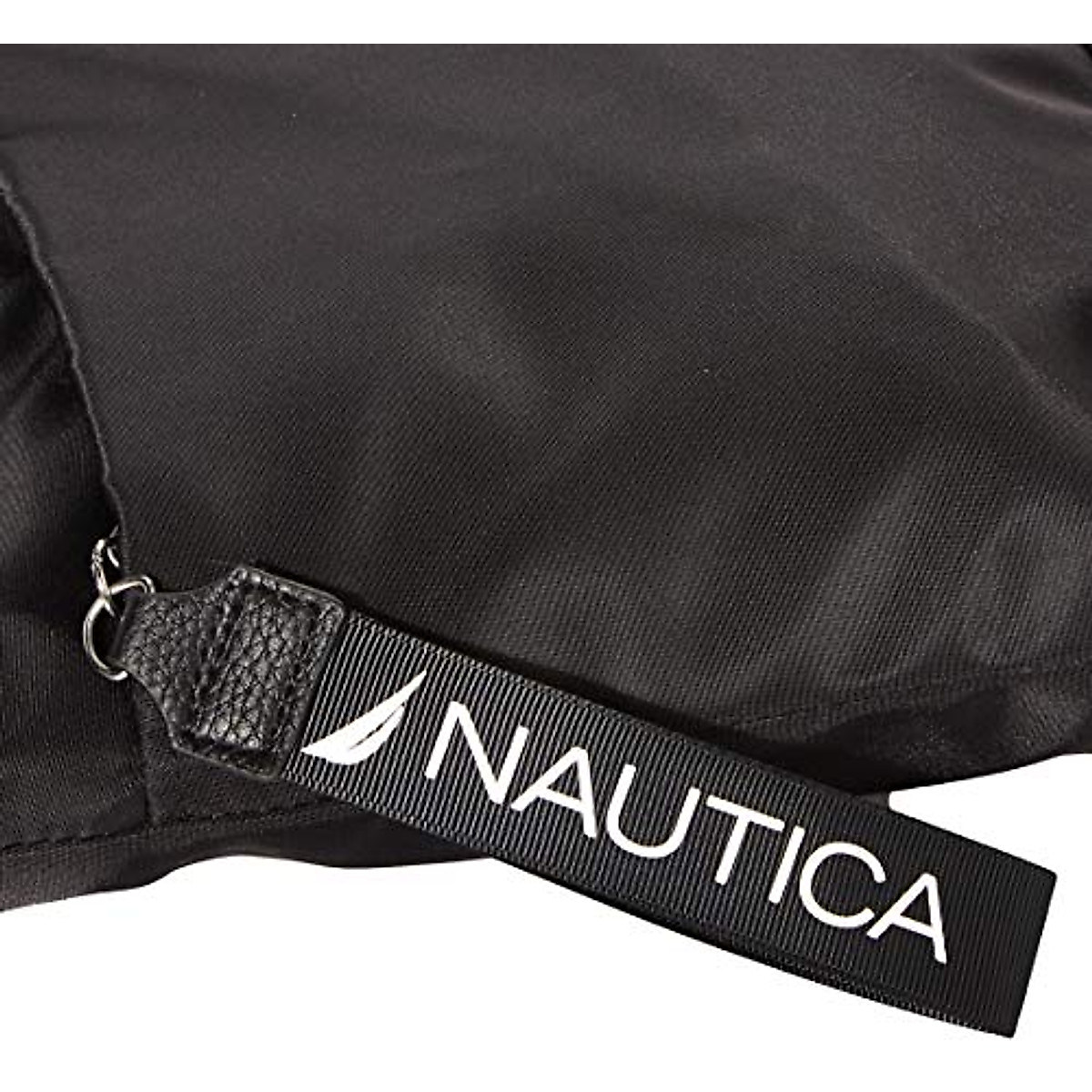 Nautica womens Diver Nylon Small Crossbody Bag Purse With Adjustable Shoulder Strap Cross Body, Black, One Size US