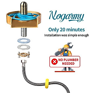 NOGARMY Glass Rinser for Kitchen Sink, Metal Cup Washer Rinser with 360° Rotating Jet, Faucet Glass Bottle Cleaner, Kitchen & Bar Sink Automatic Flushing Device