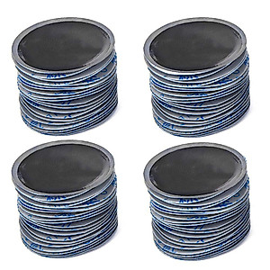 Tire Repair Patch, 80Pcs/Box 58mm Car Round Rubber Tire Tyre Puncture Repair Patch Fast Repair Cold Patch Tubeless Patches