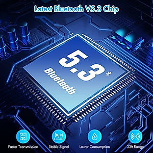 Giveet Bluetooth V5.3 Receiver for Home Stereo, Wireless Audio Adapter for Speaker/Home/Car Stereo Music Streaming Sound System, Support 3.5mm AUX RCA Jack, 20 Hours Playtime, Dual Devices Connection