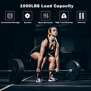 Goplus 7 Feet Olympic Bar, 700/1000LBS Weight Bar Solid 2" Olympic Plates Olympic Barbell Multipurpose Olympic Plates, for Workout Gym Home Exercises Weight Lifting