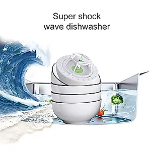 XFTOPSE Ultrasonic Mini Dishwasher Compact Dishwashers,Mini USB Dishwasher Lazy Portable Kitchen Surf Dishwasher