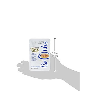 Purina Fancy Feast Limited Ingredient Wet Cat Food Complement, Broths With Tuna, Shrimp & Whitefish - (Pack of 16) 1.4 oz. Pouches