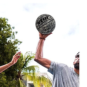 vtur Basketball 29.5" Size 7 for Men's Outdoor Indoor Basketball Official Regulation Size Made for Basketball Games (Gray)