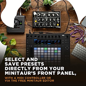 MOOG Minitaur - Analog Bass Synthesizer Module with Headphone Amp, 128 Presets, Software Editor