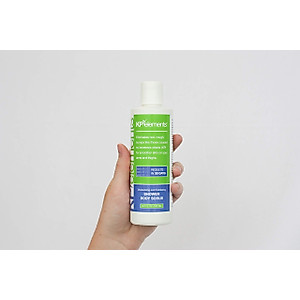 KP Elements Body Scrub (8 fl oz) | Keratosis Pilaris Treatment | Exfoliating Body Scrub and Body Moisturizer for Dry Skin | Helps Reduce Red Bumps | Body Skin Care Product for Men and Women