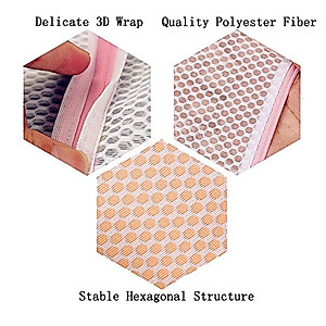 Dearjana Set of 2 Honeycomb Mesh Laundry Bags - 2 Jumbo XX-Large Sturdy Wash Bags for Delicate, Sweaters, Long Sleeved Shirts, Undergarments, Tank Tops, Hosiery, Baby Clothes