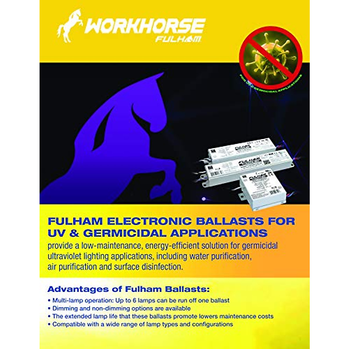 Fulham WH7-120-H WorkHorse Adaptable Ballast - 120V