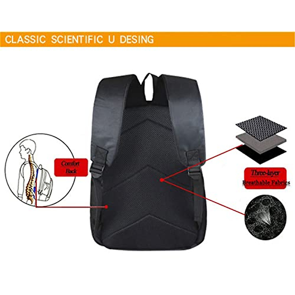 PUYAGE Kids Ghostbusters Waterproof Backpack-Student Lightweight School Bookbag Casual Daypack for Travel,Outdoor