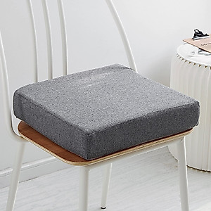 Seat Cushion Chair Pad Chair Cushions for Dining Chairs Dining Chair Cushions Square Outdoor Cushions Thick Patio Cushions for Outdoor Furniture Soft for Office Desk Chair Dining Chair,16x16In