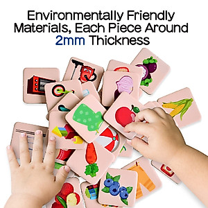 Panda Juniors Memory Game, Shopping List Game Educational Matching Games for Kids Toddlers Ages 3 and Up Preschool Home Learning Montessori STEM Board Games Gift Toys