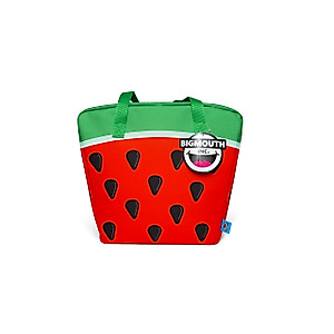 BigMouth Inc. Giant Watermelon Cooler Bag - EVA-Insulated Tote That Keeps Drinks Cool, Easy to Carry, Wide Opening for Easy Packing, Can Fit up to 12 Standard Cans or Bottles, Makes a Great Gift