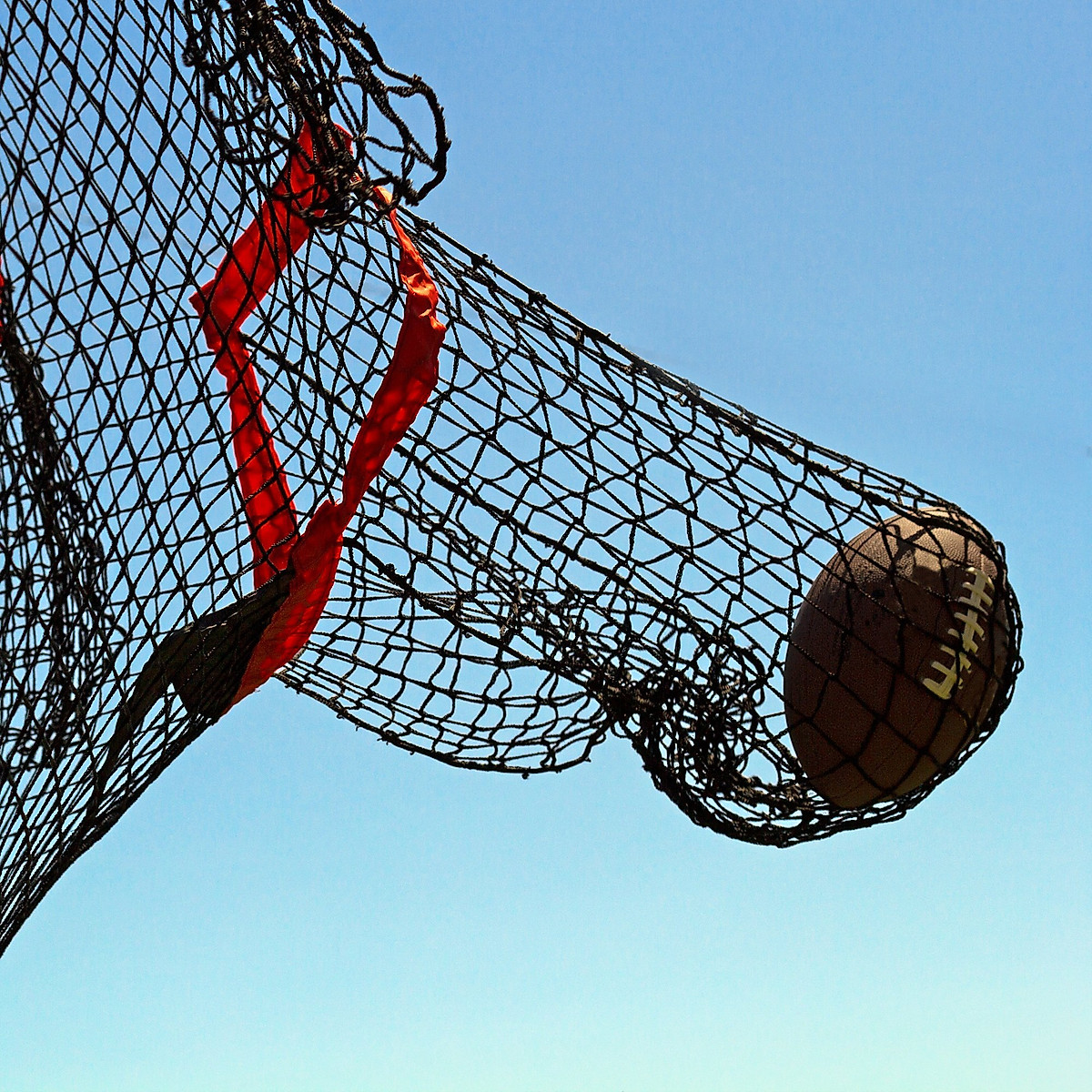 GoSports 8 x 4 ft Football Throwing Target Net - Red