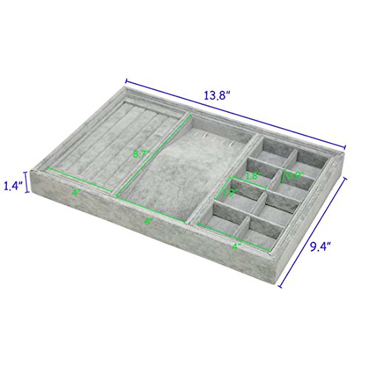 ORIGIA Drawer Organizer 4 in One Stackable Jewelry Accessary Tray Display Storage