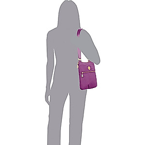 Baggallini Hanover Travel Crossbody Bag Gold Hardware, Charcoal, One Size