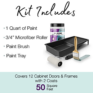 BEYOND PAINT Furniture, Cabinets and More All-in-One Refinishing Kit/Color- Soft Gray