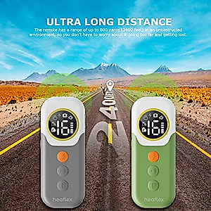 Heaflex Electric Dog Training Collar with Remote 2400FT, E-Shock, Security Lock with 3 Safe Training Modes, Rechargeable IP67 Waterproof Collars for Small Medium Large Dogs