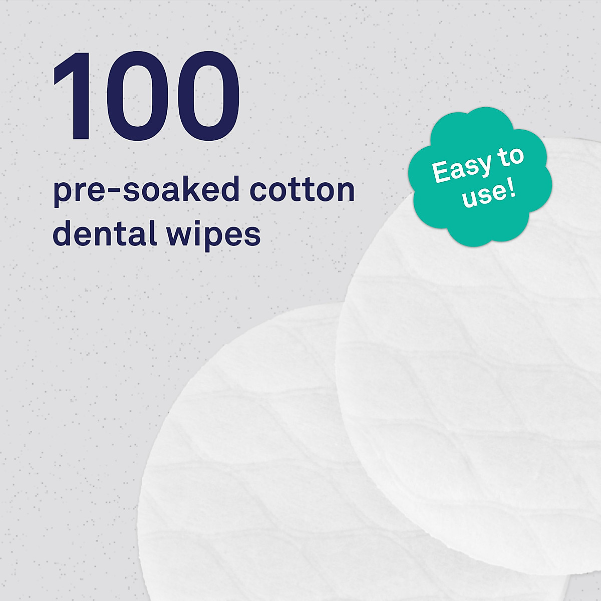 Petpost | Dental Wipes for Dogs - Bad Breath and Tooth Buildup Remover - Presoaked Pads in Natural Tooth Cleaning Solution 100 ct.