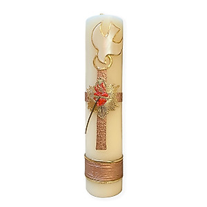 Angelitos de Mexico Faith Holy Spirit Confirmation Candle Vela Cirio de Confirmacion Espiritu Santo Misa Fé Católica