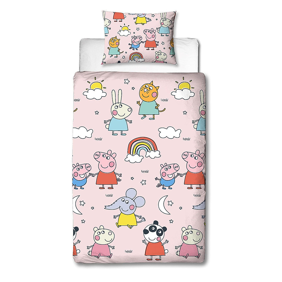 Character World Peppa Pig Playful Single Rotary Duvet Set (PP1PYFDS002)