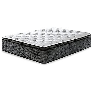 Signature Design by Ashley Ultra Luxury ET with Memory Foam Mattress, Queen, White