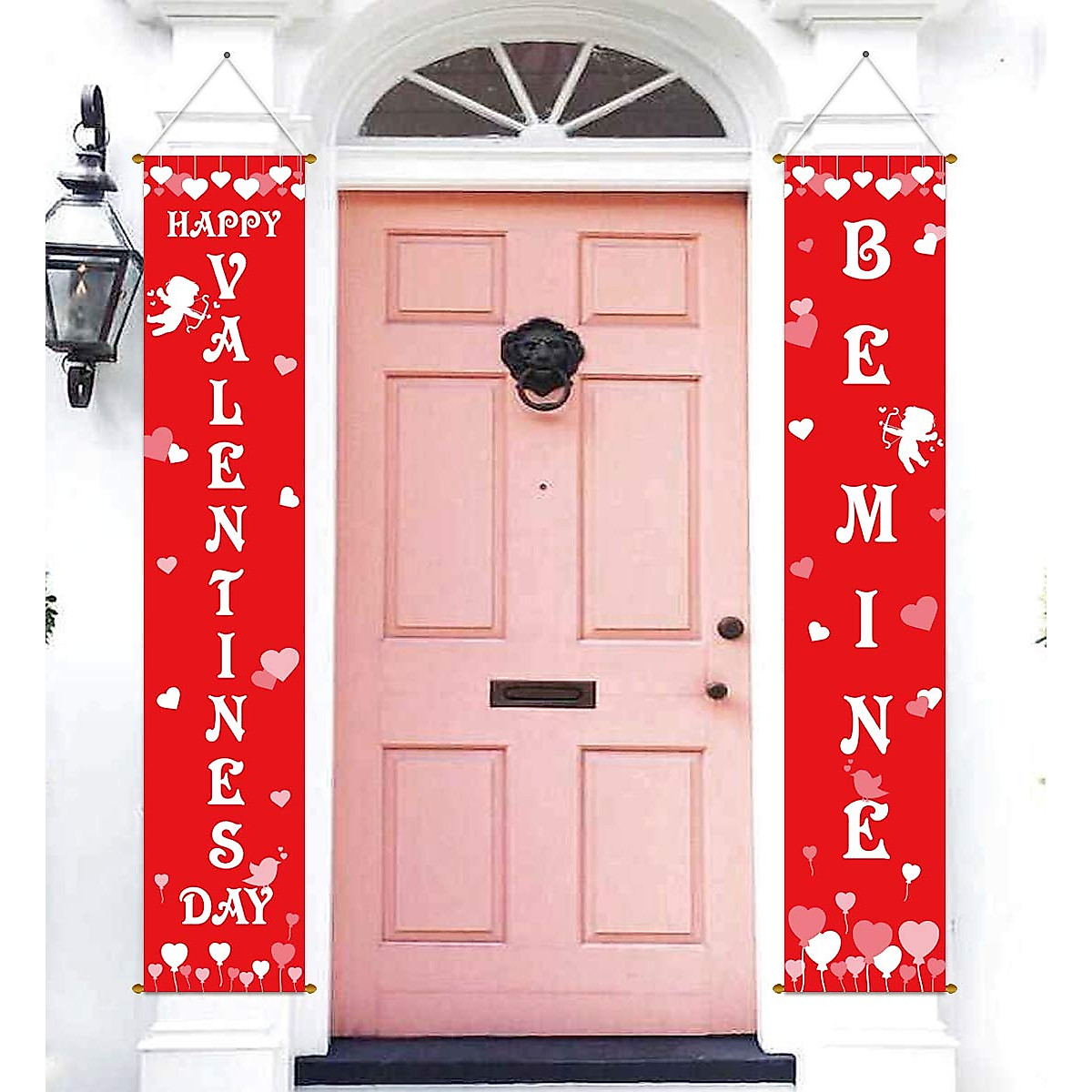 Valentine’s Day Banner Decorations -V-Day Porch Sign Door House Party Decor Supplies