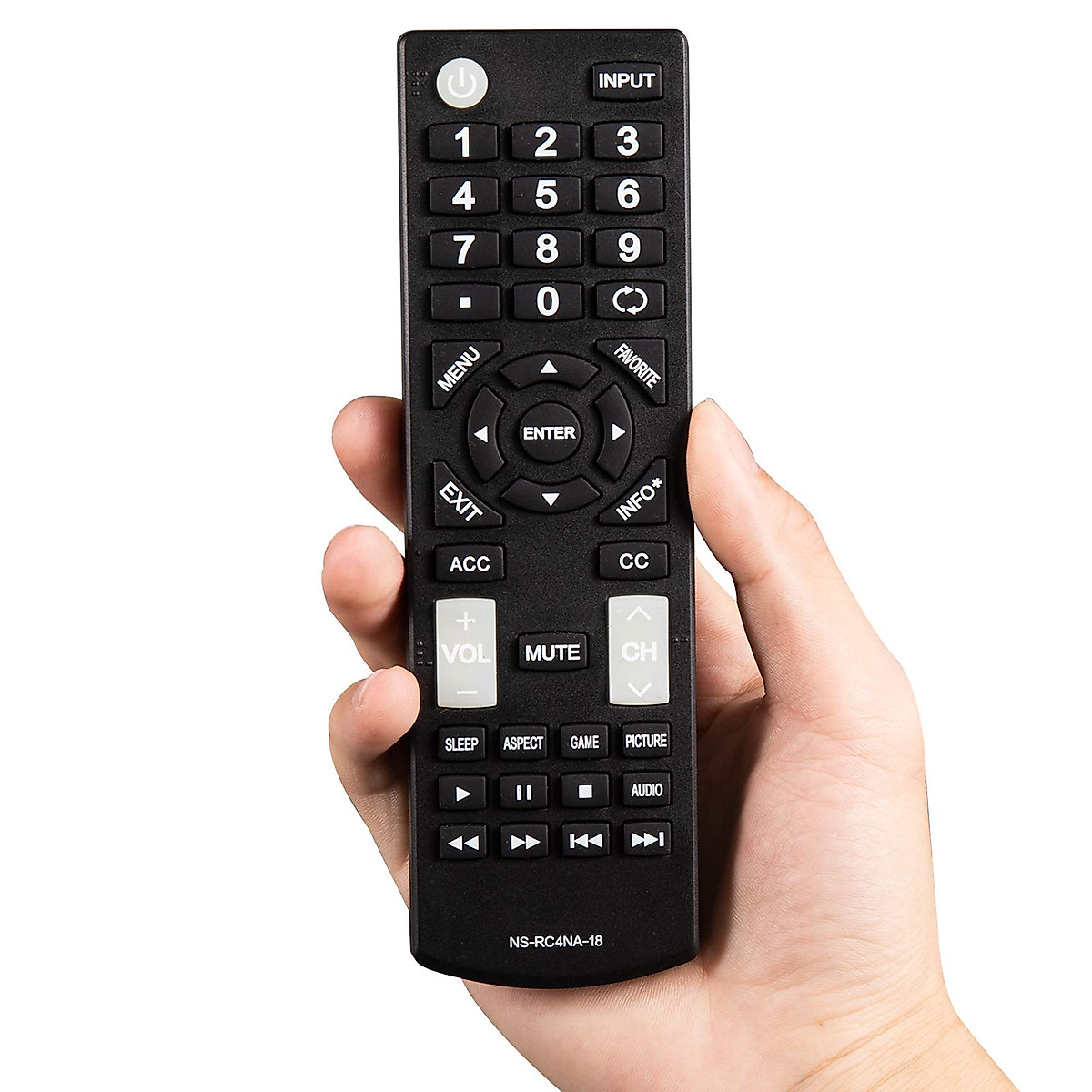 New NS-RC4NA-18 Universal Rplacement Remote Control Fit for Insignia TVs